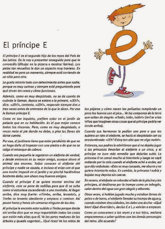 *MIS COSAS DE MAESTRA*: LA LETRA E