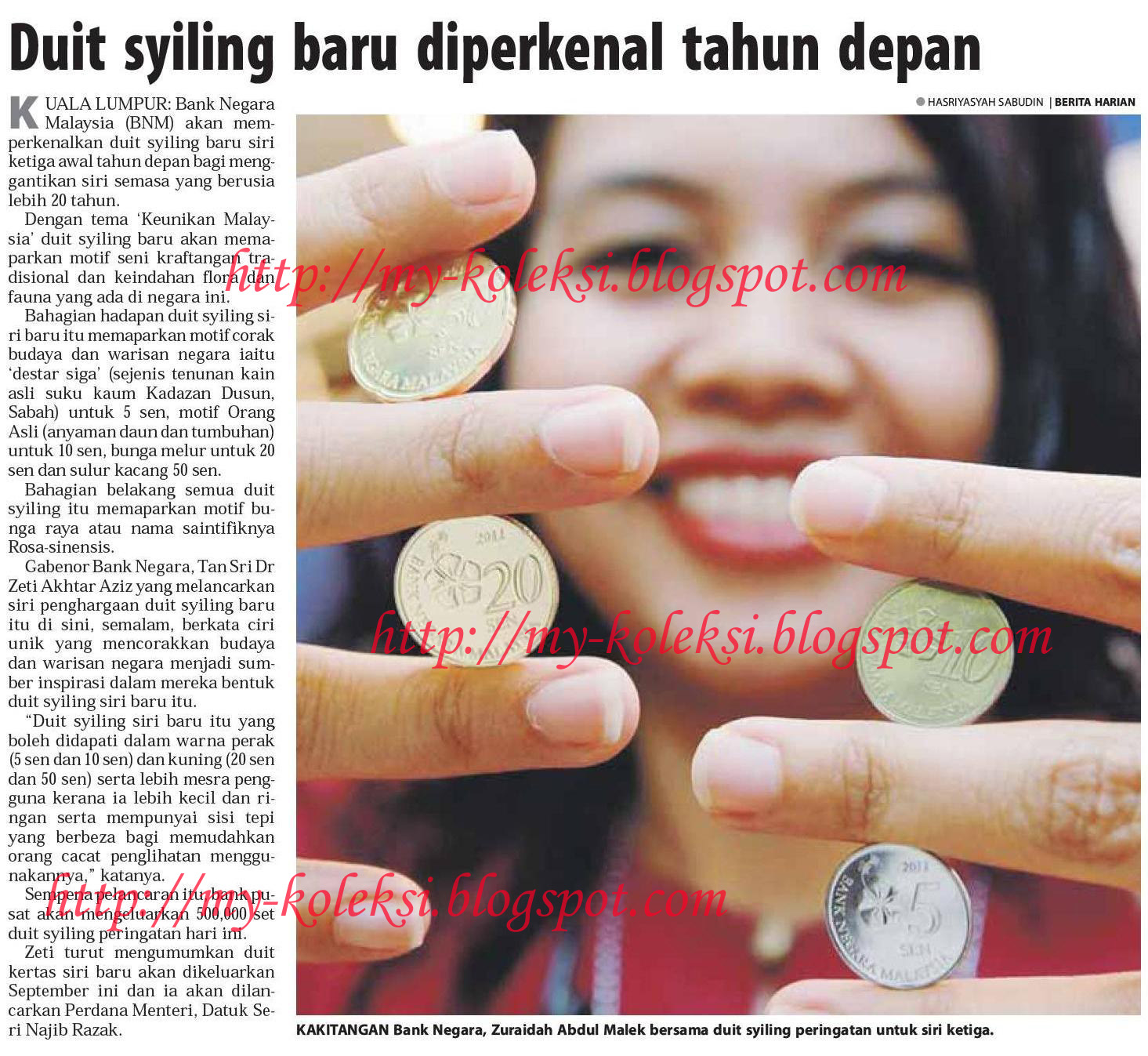 KOLEKSI - COLLECT AND SEE: Siri Ketiga Duit Syiling Baru Malaysia-Akhbar