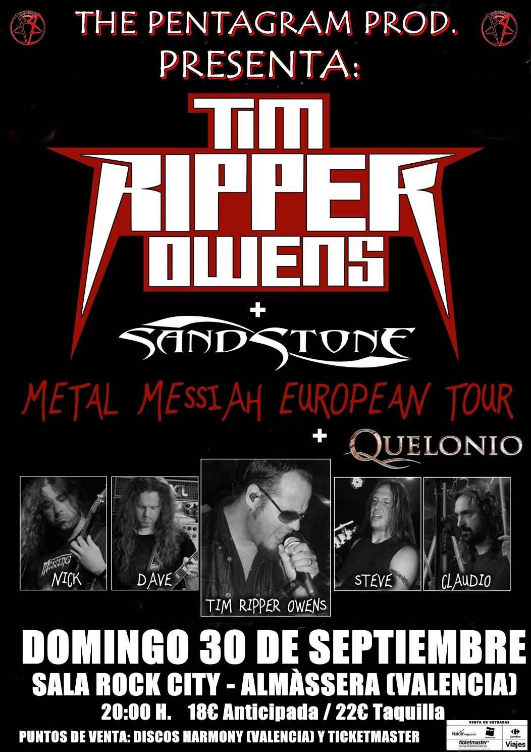 The Electrical Note: Tim Ripper Owens en Valencia