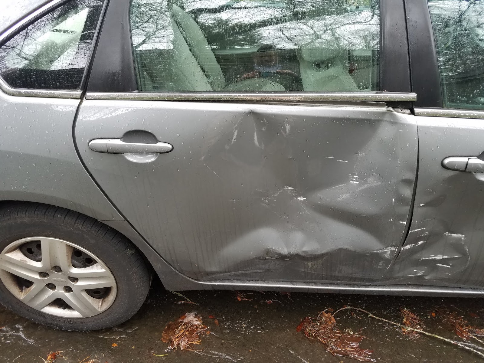 Car Damage from Driver who went though red light. City of Portland at ...