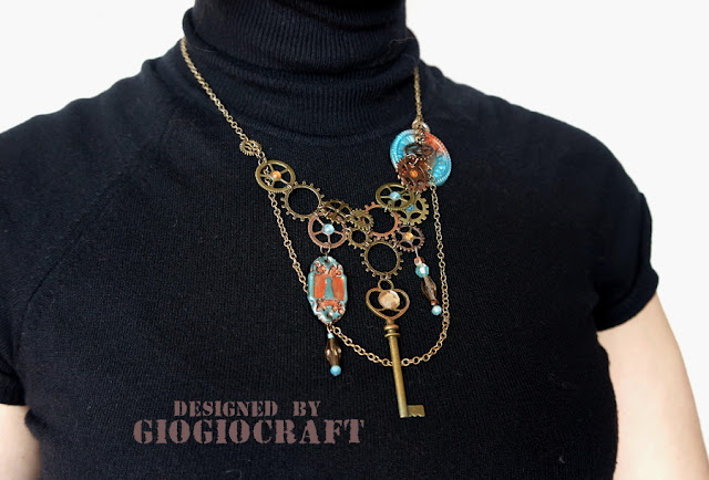 GiogioCraft: VideoTutorial Polymer Clay Cogs and DIY Steampunk necklace