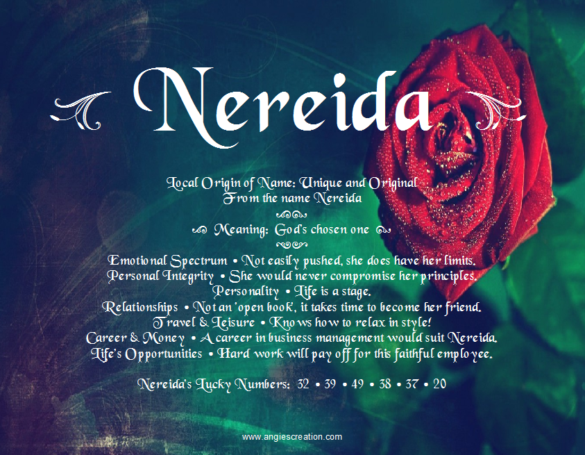 Nereida | Unique Names