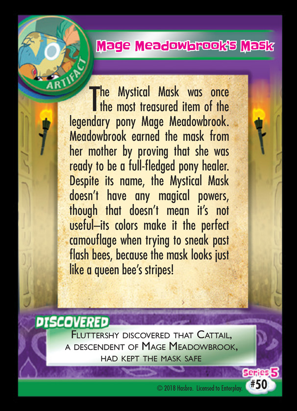 My Little Pony Mage Meadowbrook's Mask Series 5 Trading Card | MLP Merch