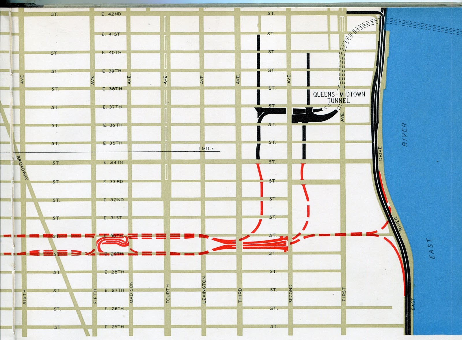 Cosmobile Cosmopolitan Transport: 1955 Mid Town Manhattan Expressway ...