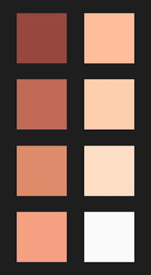 Palet Warna Kulit,Bibir dan Rambut Untuk Vector dan Vexel - evposibble!