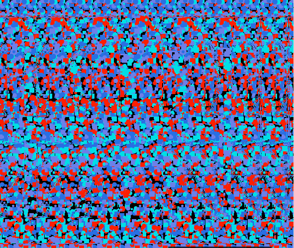 Design Practice.: STEREOGRAM FOR T-SHIRT POCKET