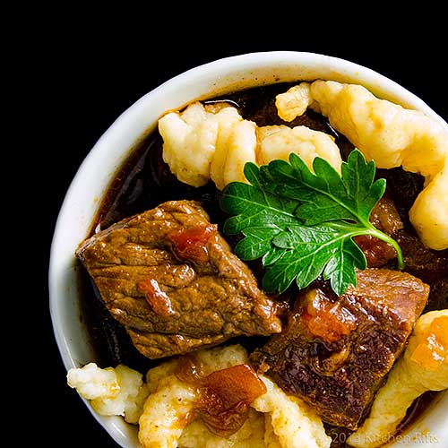 Kitchen Riffs: Hungarian Beef Paprika Stew