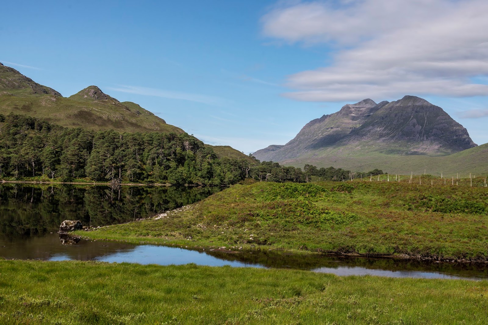 Wigtwizzle - Norman Smith's Travel Blog.: Loch Clair reflections.
