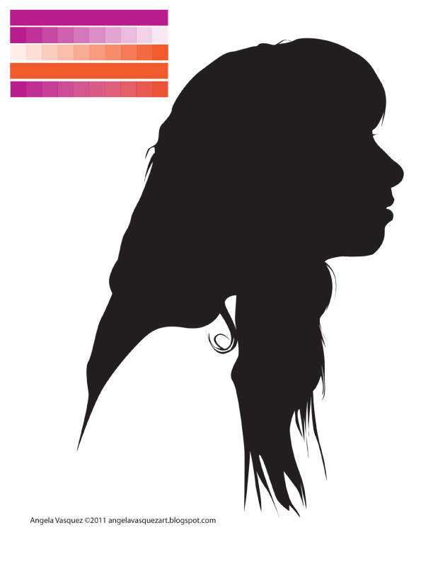 Angela Vasquez Art Blog: Silhouette with Color Palette!