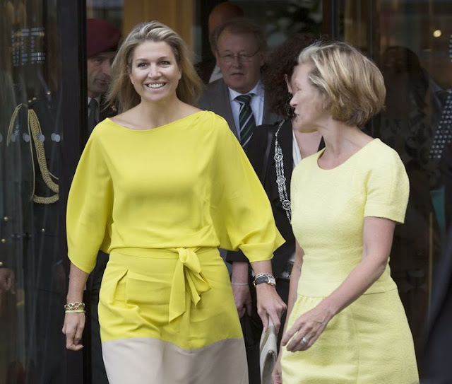 Queen Maxima Attends a Conference in Den Haag