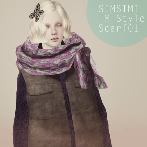 My Sims 3 Blog: Scarf for Males and Females by Simsimi
