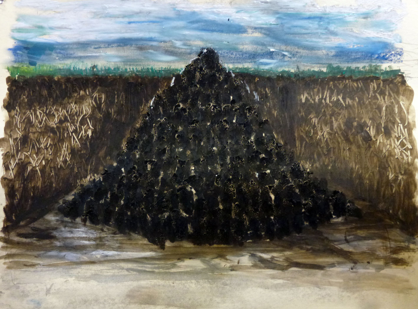 Art in Fred martin: CEANGAL=CONNECTION, Gairloch, Scotland, september 2012