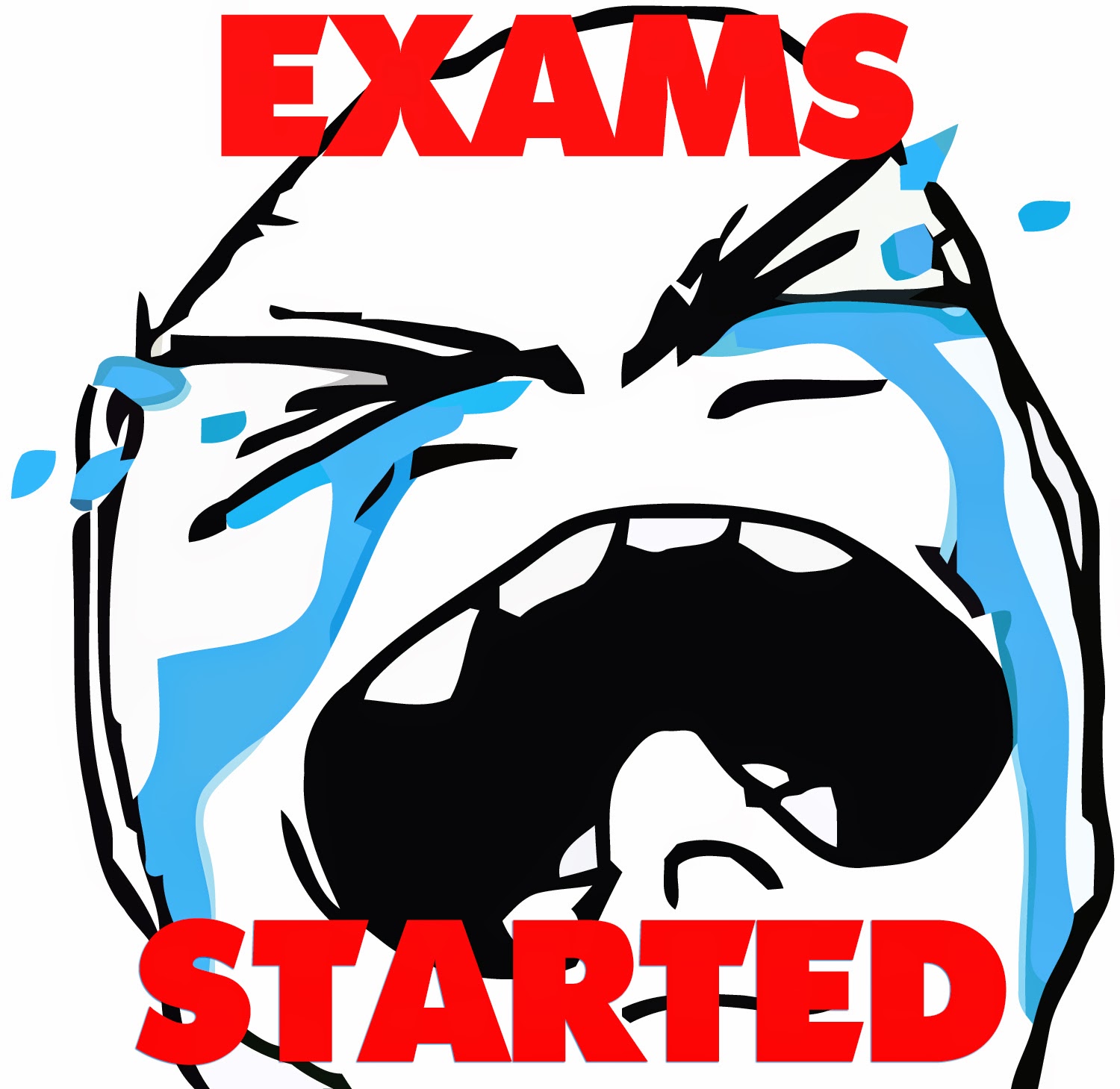 News: exams started crying meme