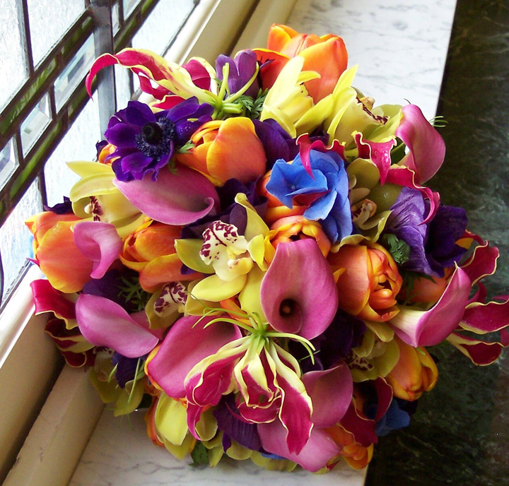 WDW (WEDDING DAY WEEKLY ) BLOGGING FOR BRIDES: Bouquets With Color