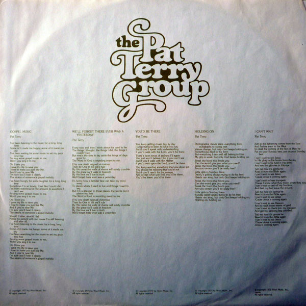 100 Greatest CCM Albums of the '70s: #43 THE PAT TERRY GROUP by the Pat ...