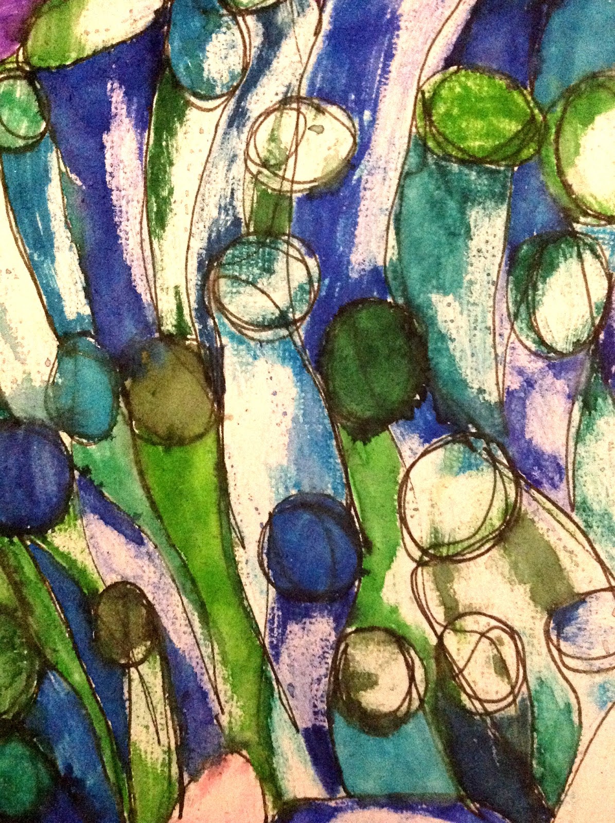 THE CORAL REEF - Waterbased Textas (Markers) as Watercolour