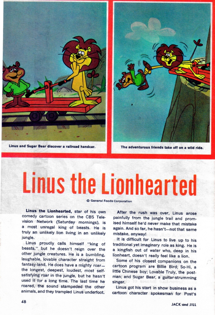 Rankin/Bass-historian: LINUS THE LIONHEARTED