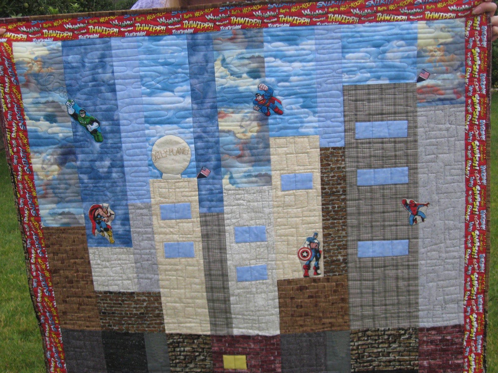 The Quilting Mill: Superhero Cityscape Quilt: Finished!