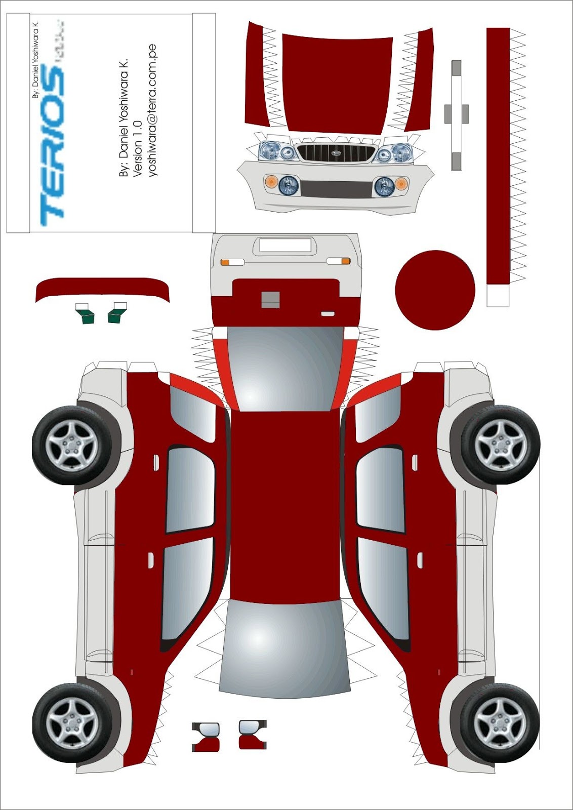 SP. Papel Modelismo: PaperCraft Daihatsu Terios