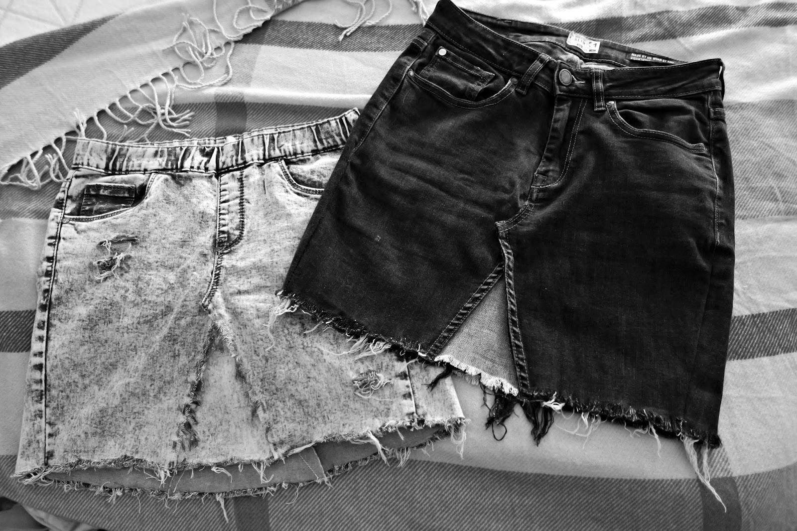 artmakeseverythingawesome: Spódnica z jeansowych spodni