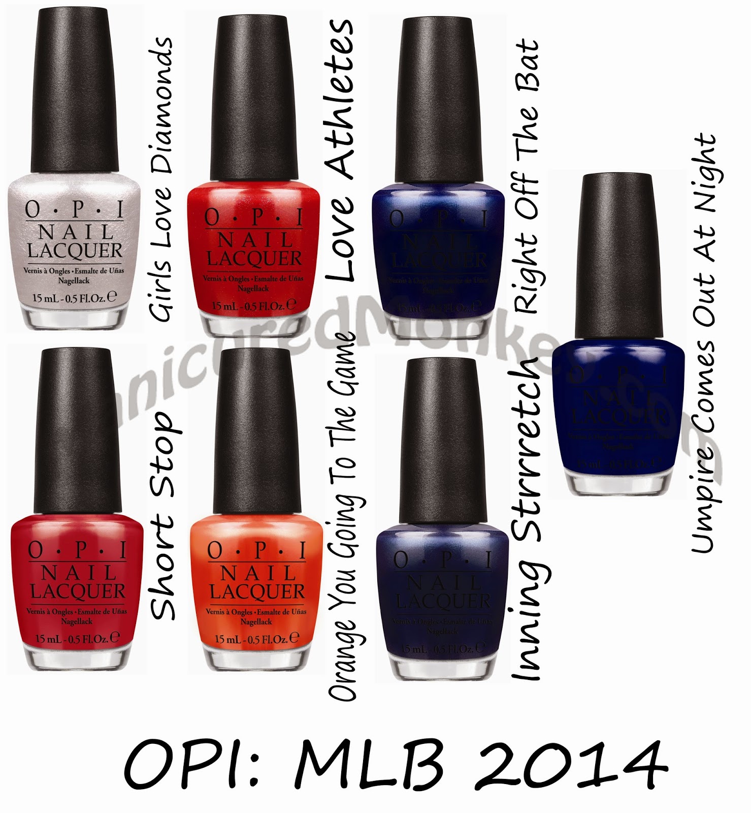 The Manicured Monkey: OPI: MLB Collection- press release