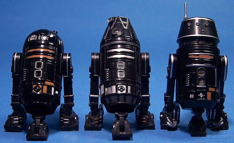 red's Droids: R2-Q5, R5-J2, R4-I9, R3-AZ, R0-H2