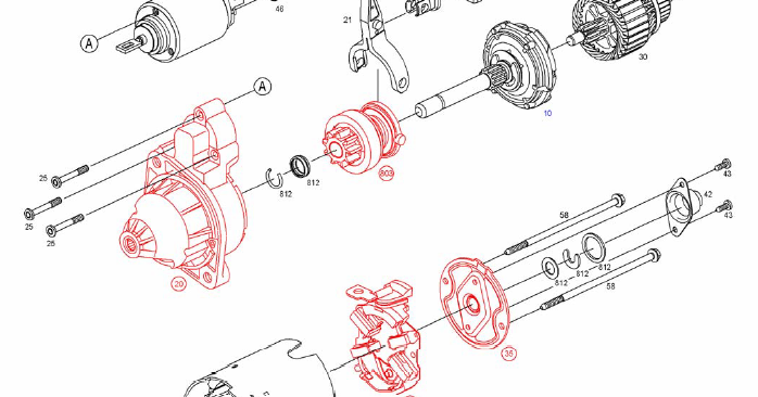 ALTERNATORS-STARTERS: 1005831832 BOSCH-DRIVE END SHIELD