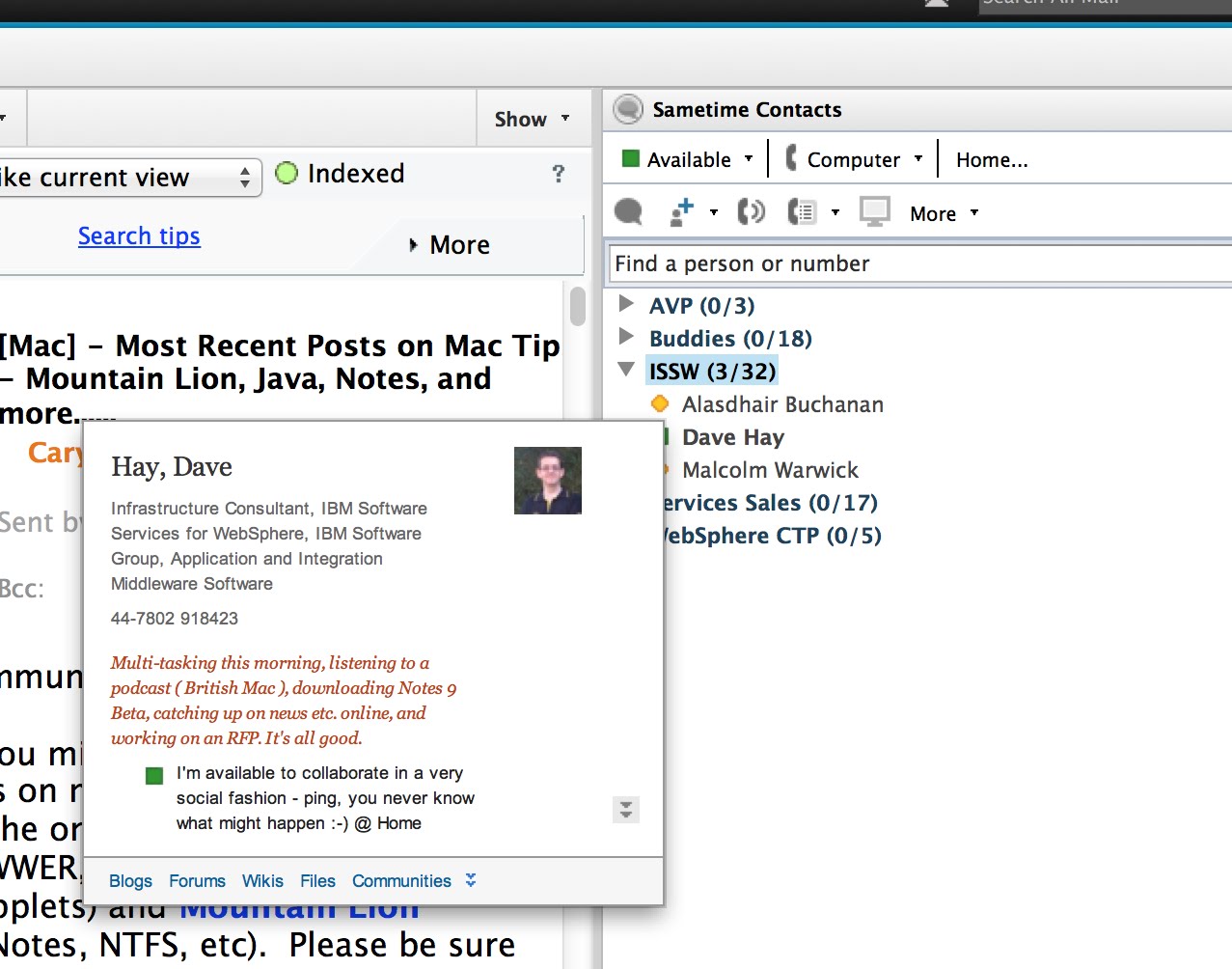 A Portal to a Portal: IBM Notes 9 on the Mac - it's lovely