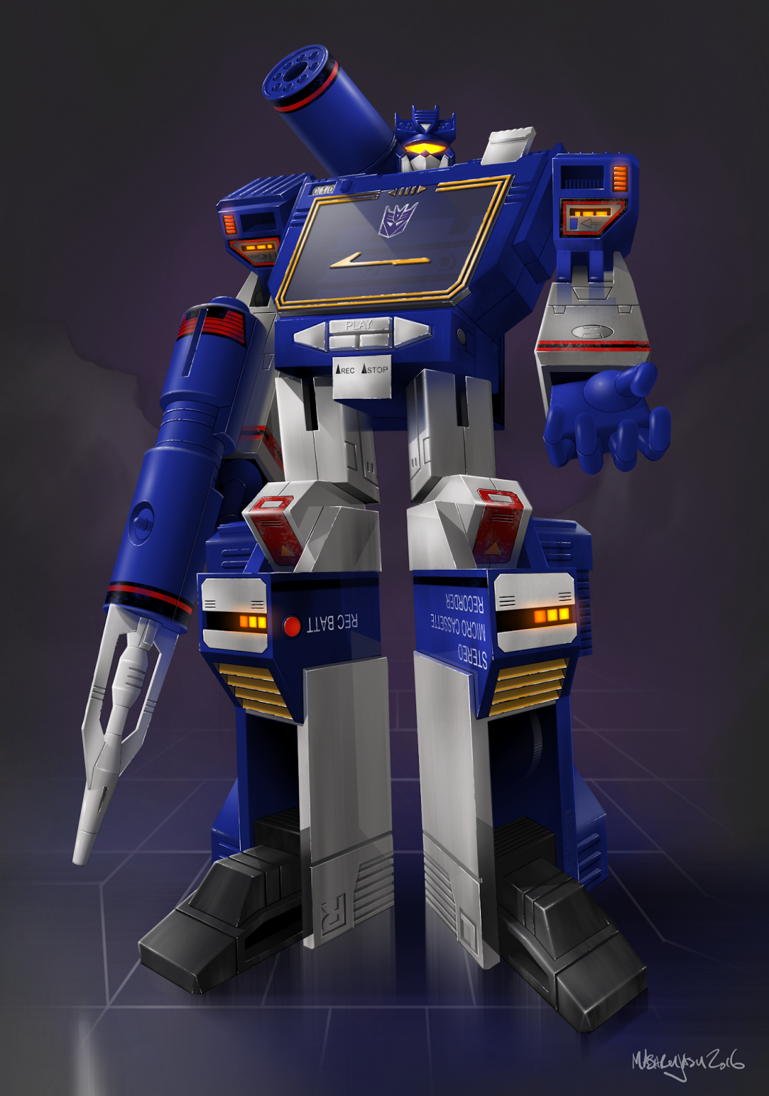 TF Scraps: Paint - G1 Soundwave Fanart