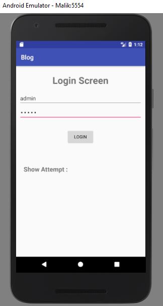 Login Screen Example in Android - Programming