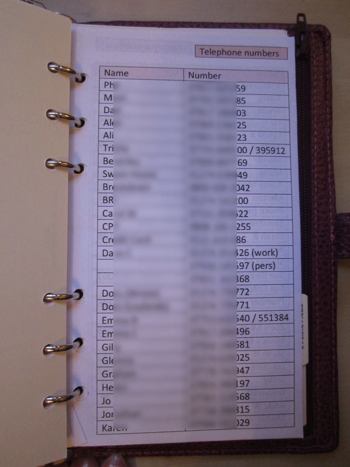 All Things Stationery: My new Filofax setup with DIY templates