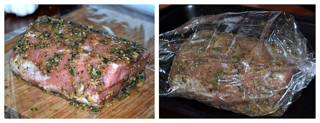 Fűszeres fehér karaj egyben sütve