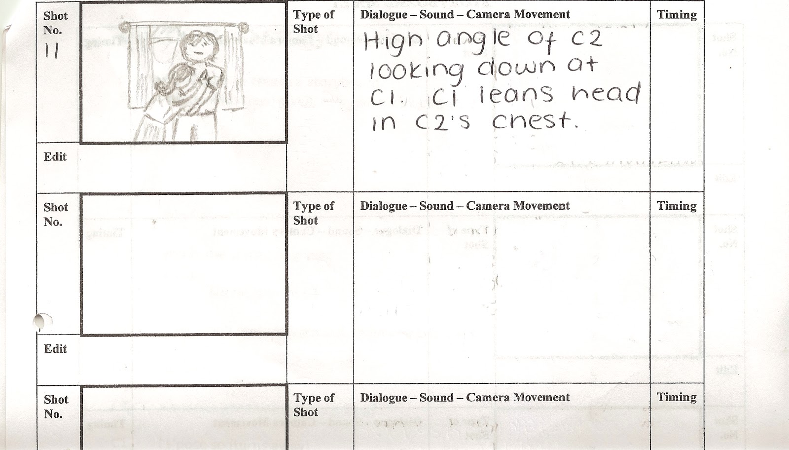 CMB12: Dialogue to storyboard