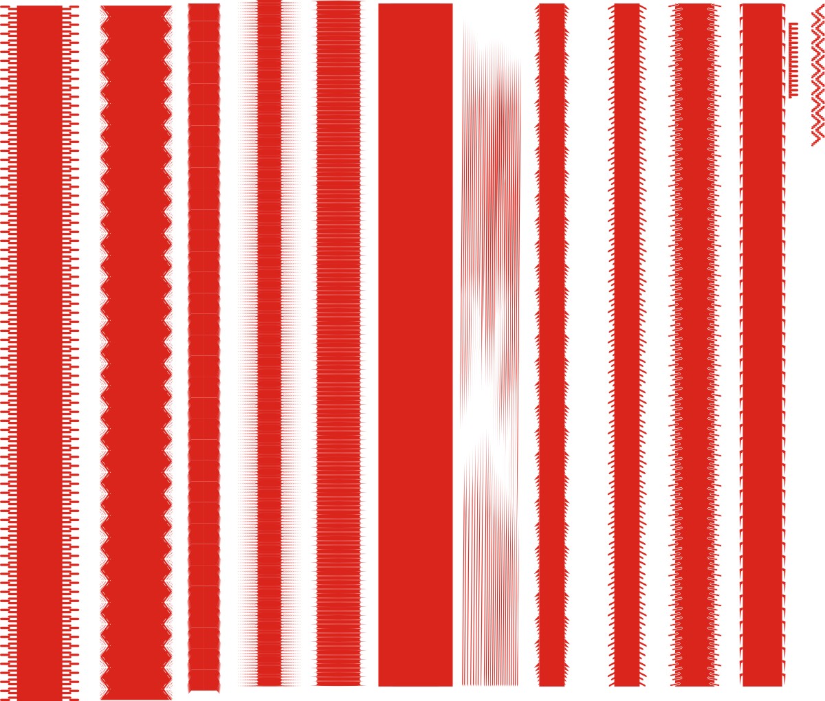 Detalle en lineas rectangulares