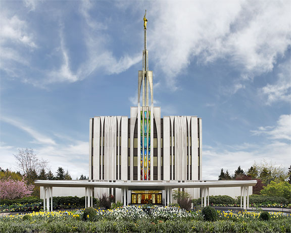 LDS Temples painted in a new, unique way