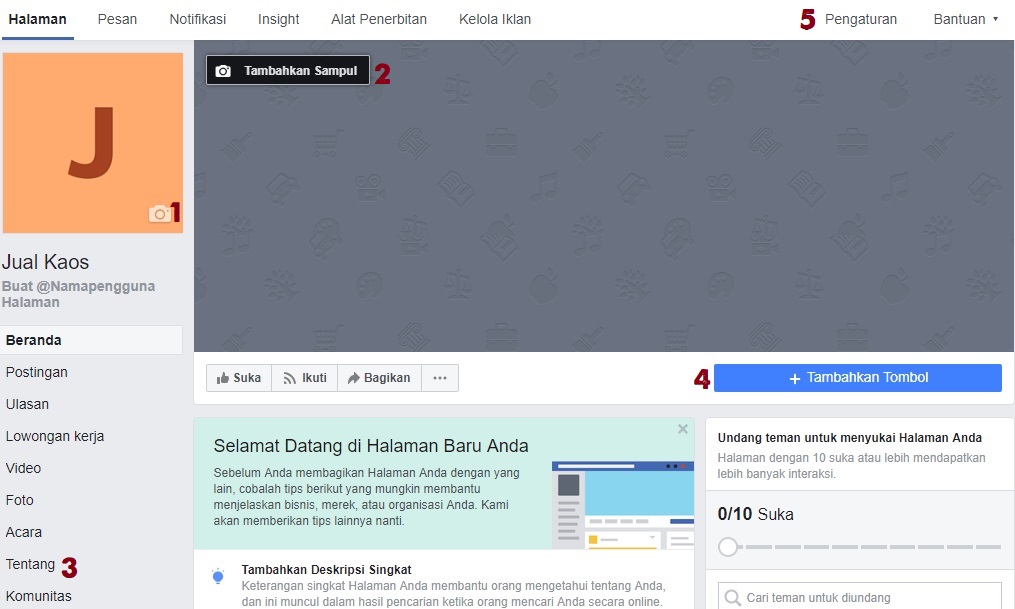 Cara Membuat Halaman Facebook Untuk Jualan