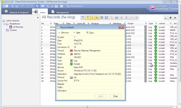 My Check Point CCSA Journal: Check Point SmartView Tracker