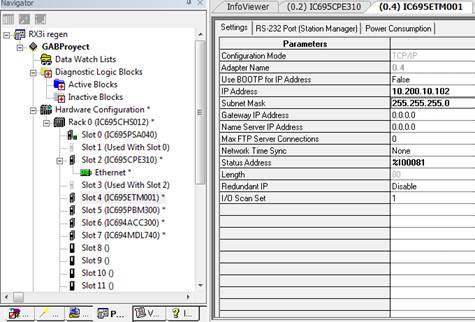 My blog: Hardware configuration RX3i GE fanuc