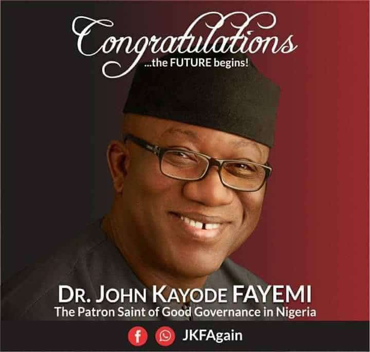 APC Congratulates Dr. Kayode Fayemi On Ekiti Governorship Election ...