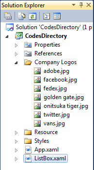 Codes Directory: WPF ListBox Control DataTemplate