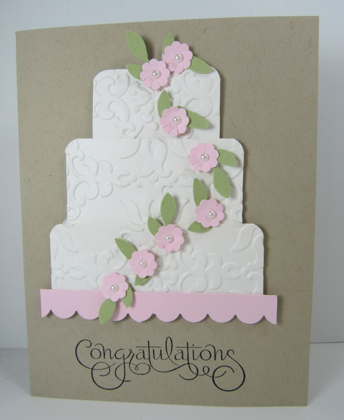 Personally Yours: Stampin' Up! Wedding Cake Card
