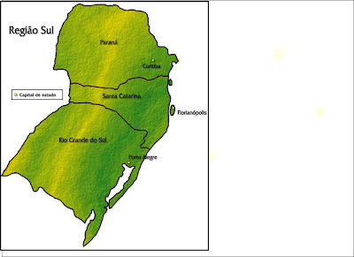 Blog Professora Daniele: Mapa da região sul do Brasil
