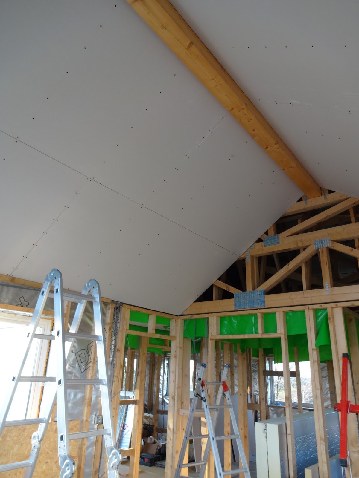 V&A's Home Build: Boarding: Ceilings - First floor vaulted