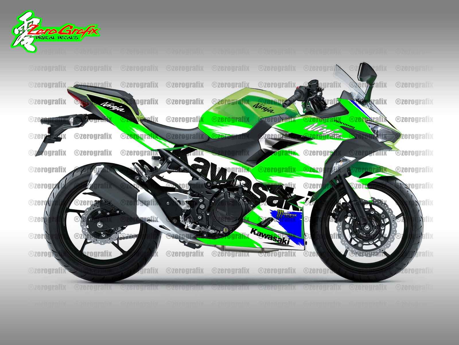 Decal stickers All new Kawasaki Ninja 250/400 18+