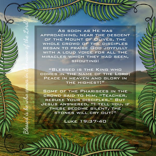 Layout for Today: Stones Cry Out