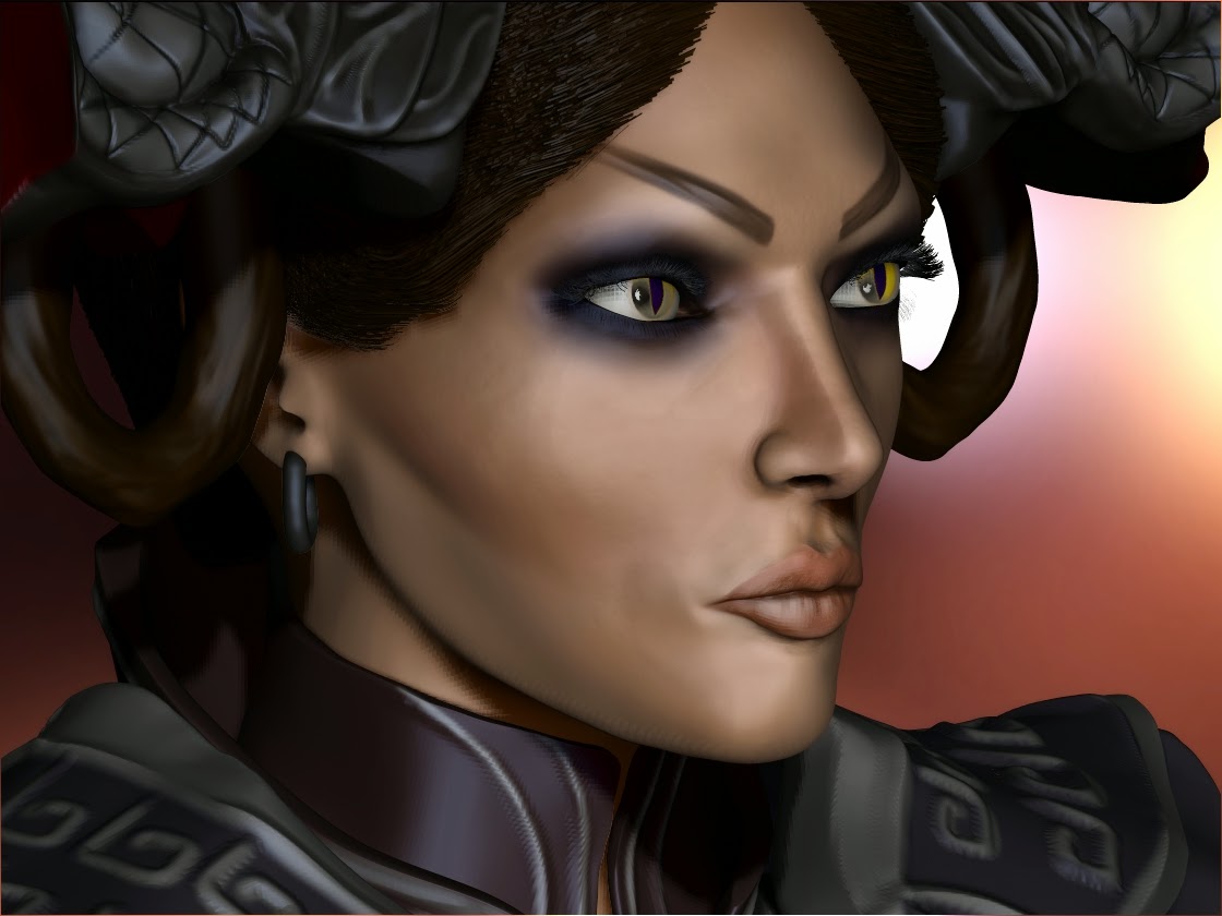 Character Models: Alecto polypainted and rendered