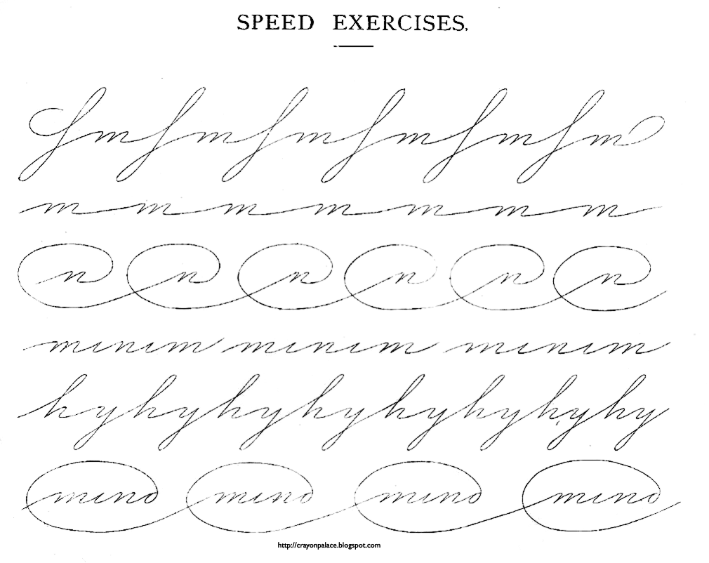 Crayon Palace: Practice the Extended Cursive Letters