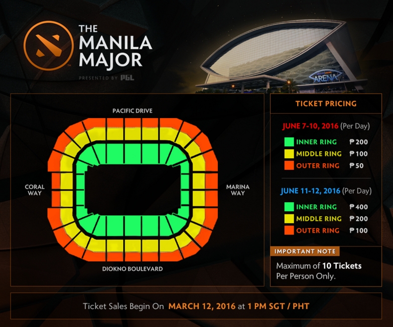 Harga Tiket Manila Major Dota 2 Murah Banget GAN!!