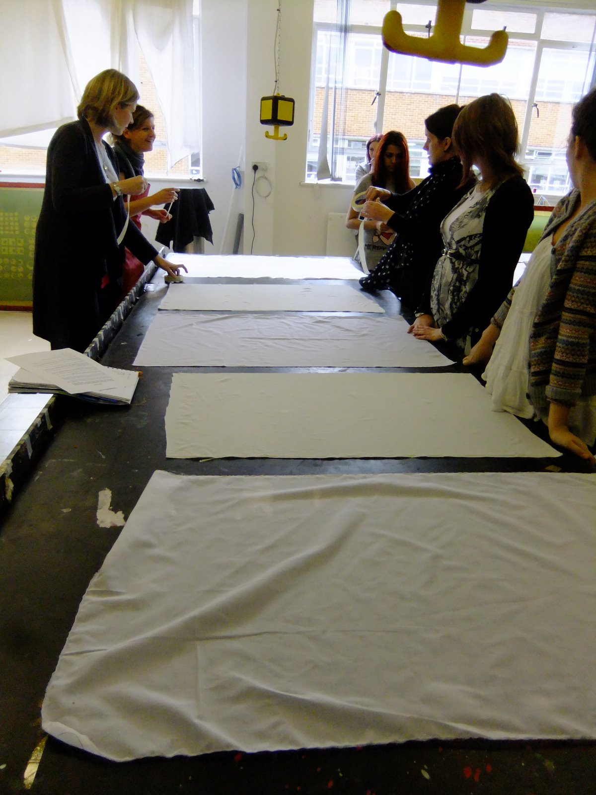 Emma Fountain: Devore Screen Printing on Fabric