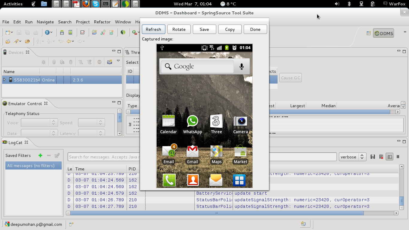 How To Take Screenshot Of Android Device Developer Edition